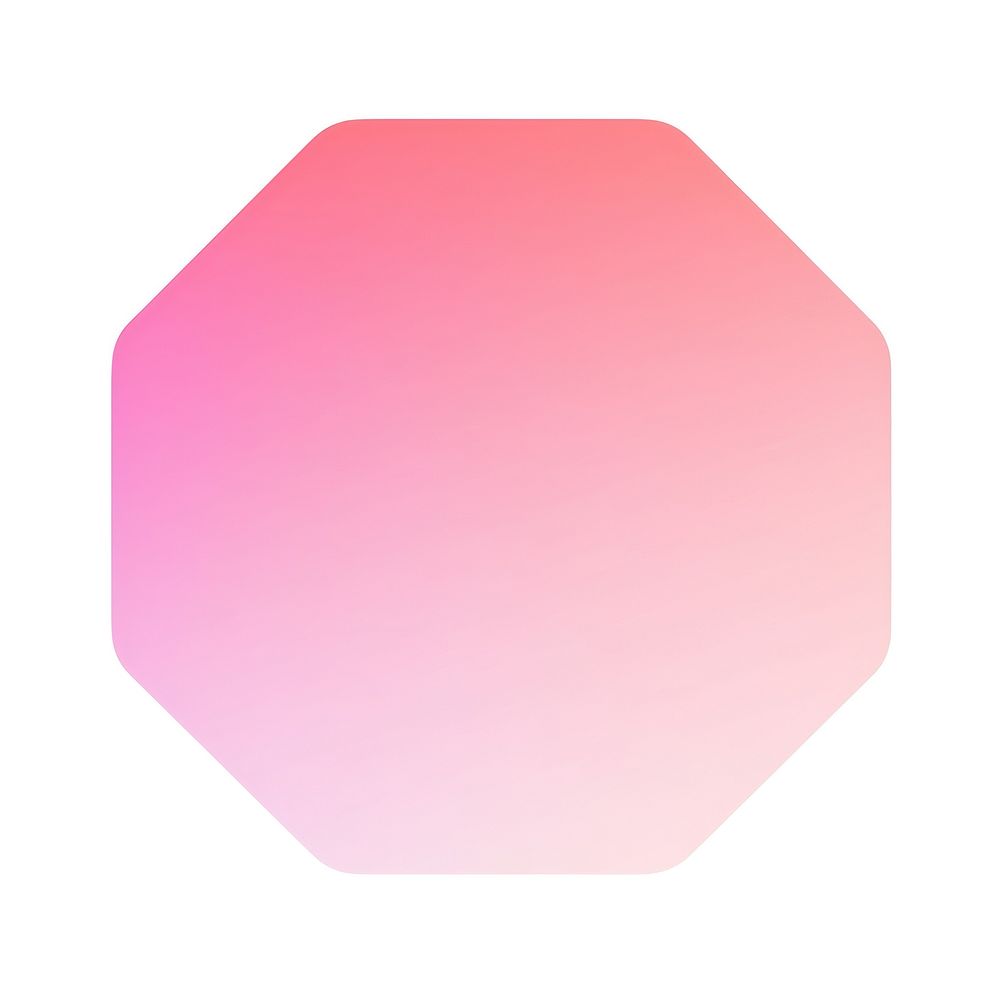 Octagon shape gradient pink sign | Premium Photo Illustration - rawpixel