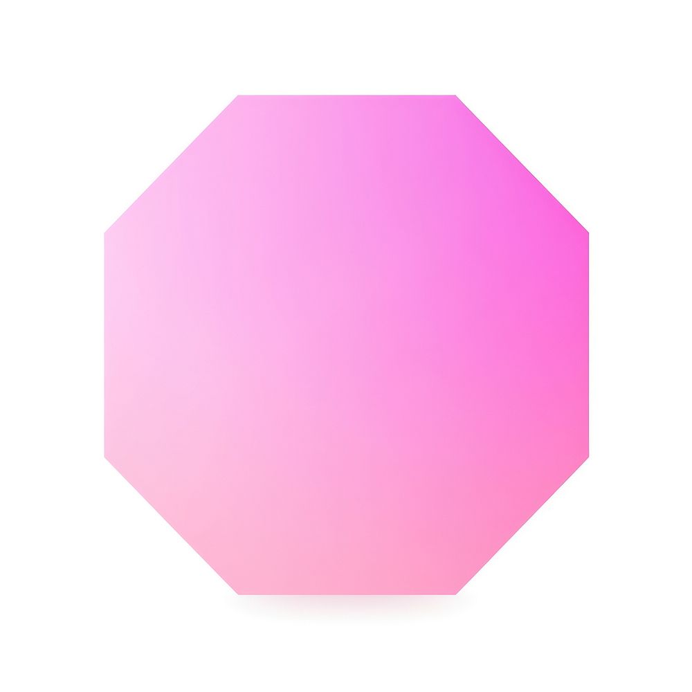 Octagon shape gradient pink sign | Free Photo Illustration - rawpixel