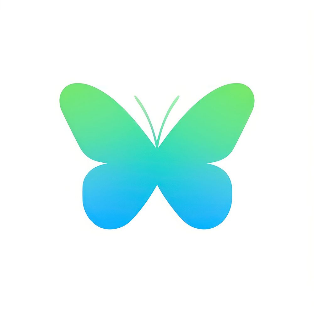 Butterfly gradient butterfly green blue. | Free Photo Illustration ...