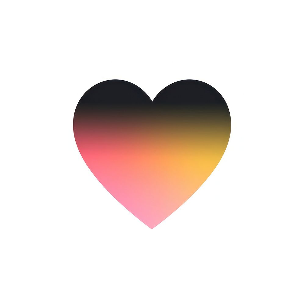 Black heart shape gradient white | Premium Photo Illustration - rawpixel