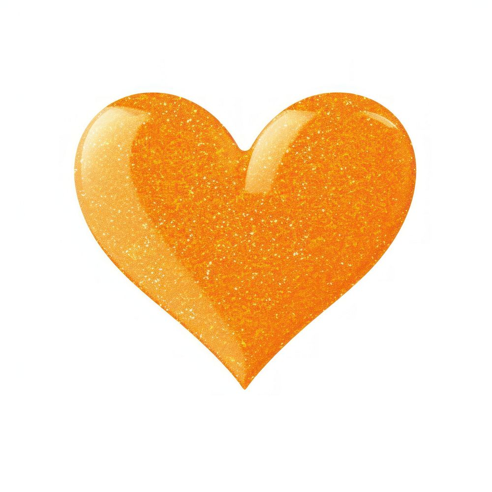 Orange heart icon shape white | Premium Photo Illustration - rawpixel
