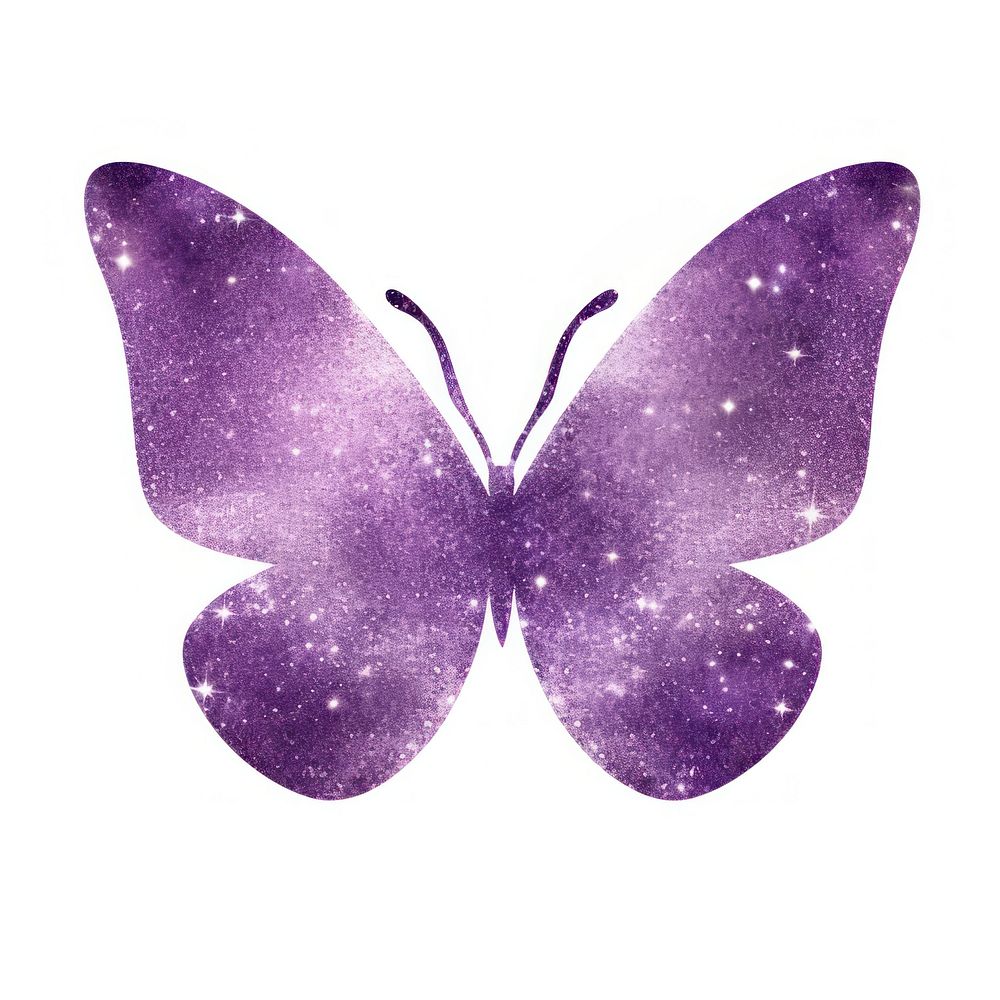Purple butterfly icon lavender glitter | Premium Photo Illustration ...