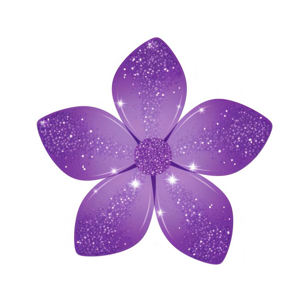 Purple flower icon glitter plant | Free Photo Illustration - rawpixel