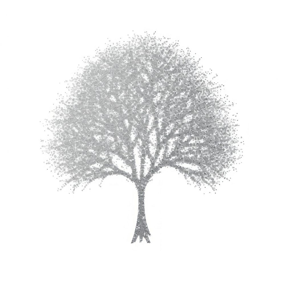 Silver tree icon outdoors drawing | Free Photo Illustration - rawpixel