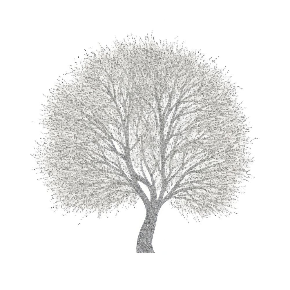 Silver tree icon drawing sketch | Premium Photo Illustration - rawpixel