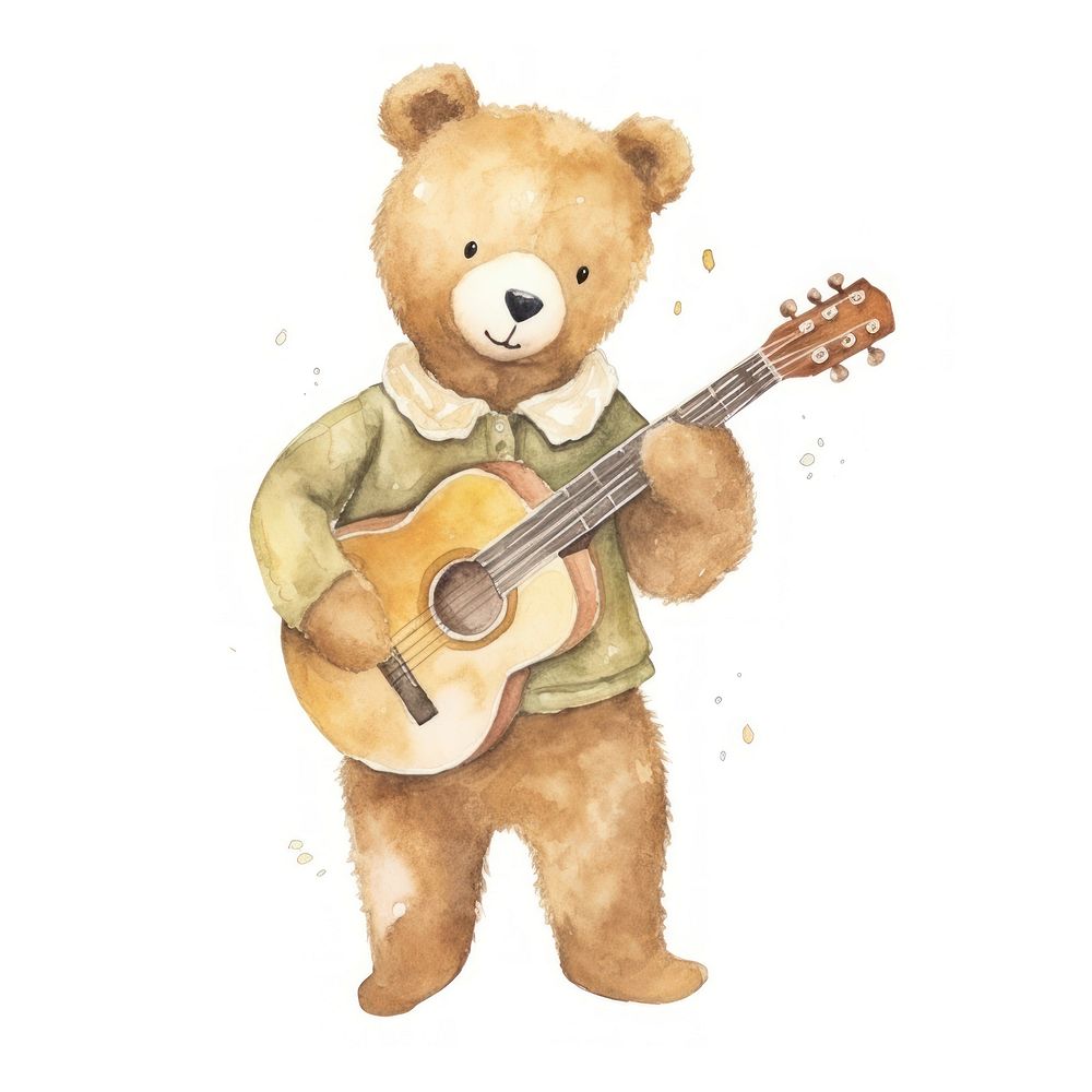 Teddy bear guitar music cute. | Premium Photo Illustration - rawpixel