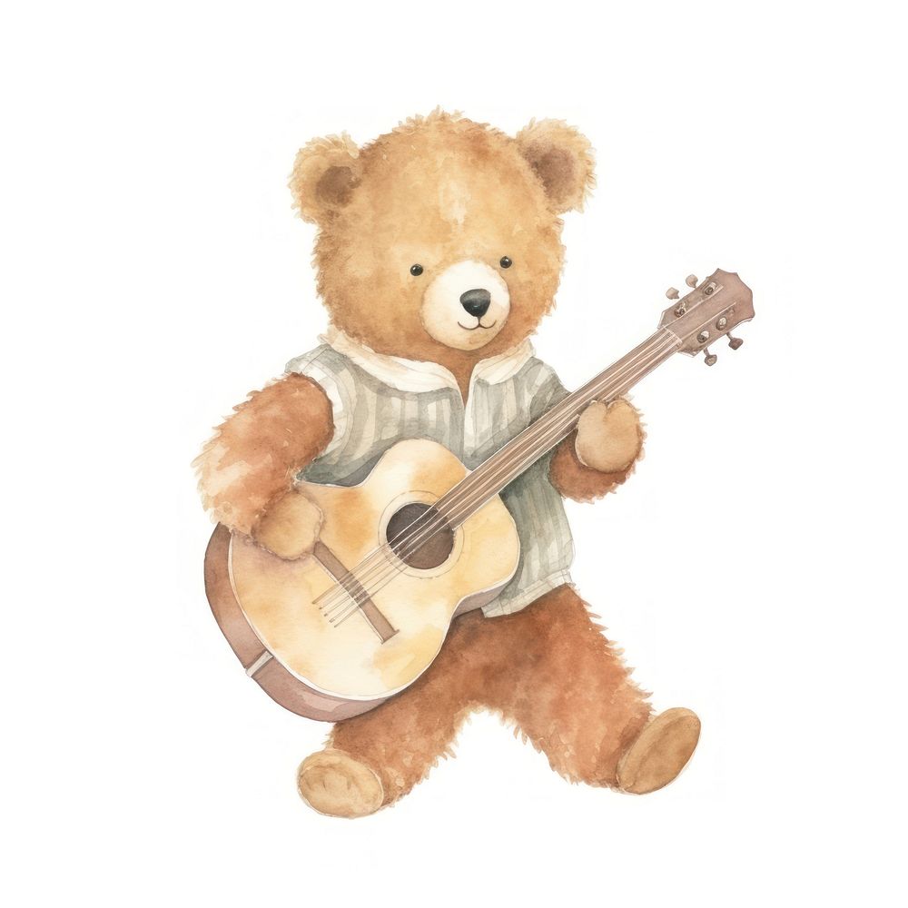 Teddy bear guitar cute toy. | Premium Photo Illustration - rawpixel