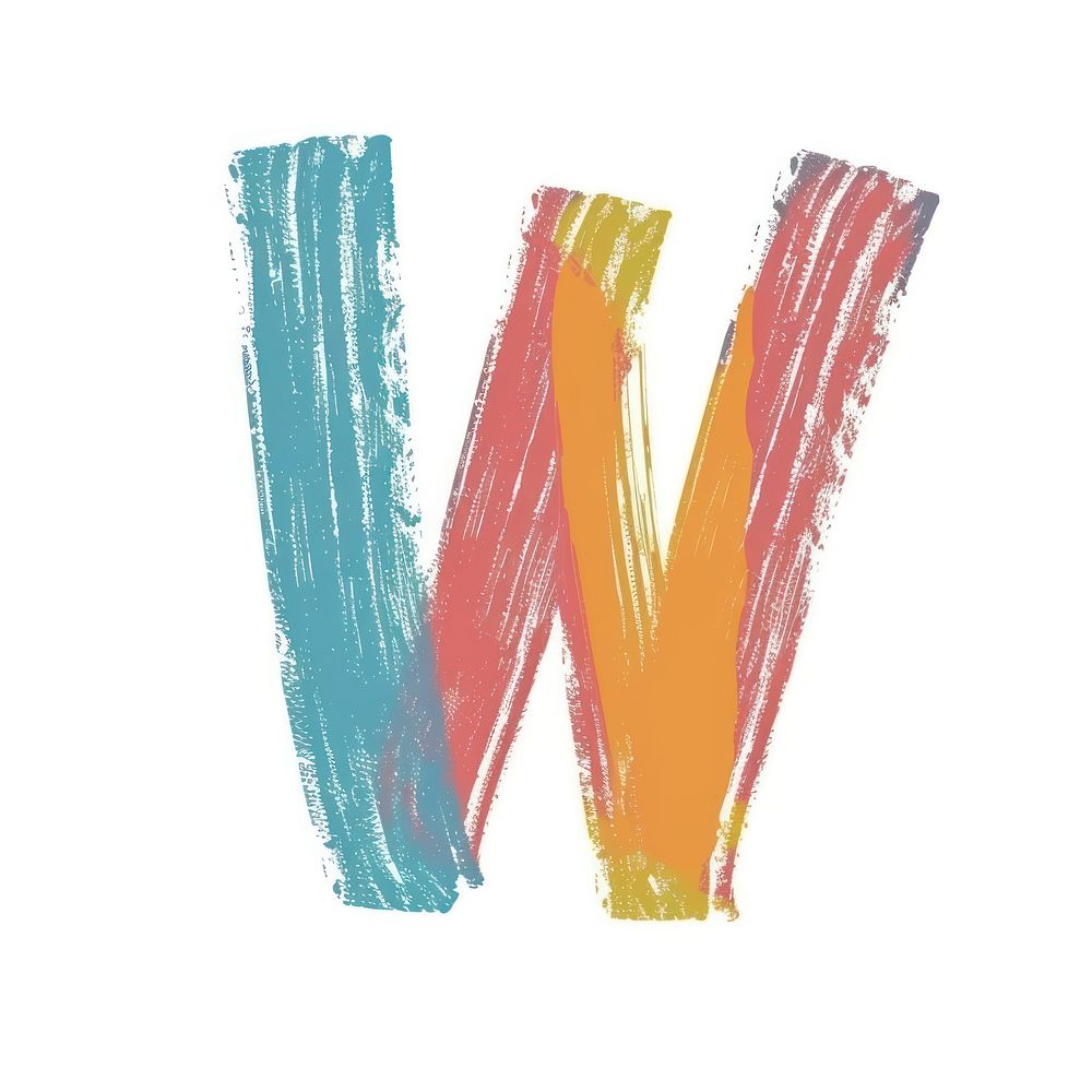 Cute letter W text art | Free Photo Illustration - rawpixel