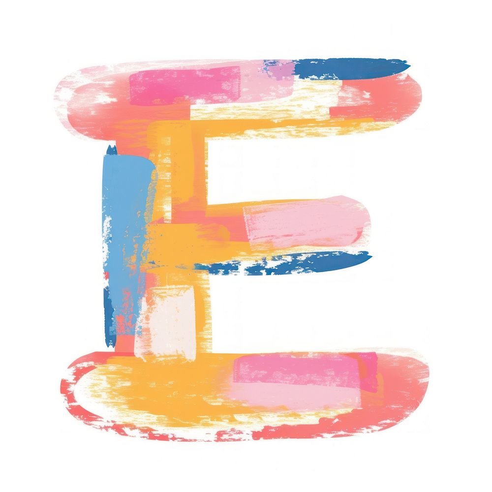 Cute letter E text abstract | Free Photo Illustration - rawpixel