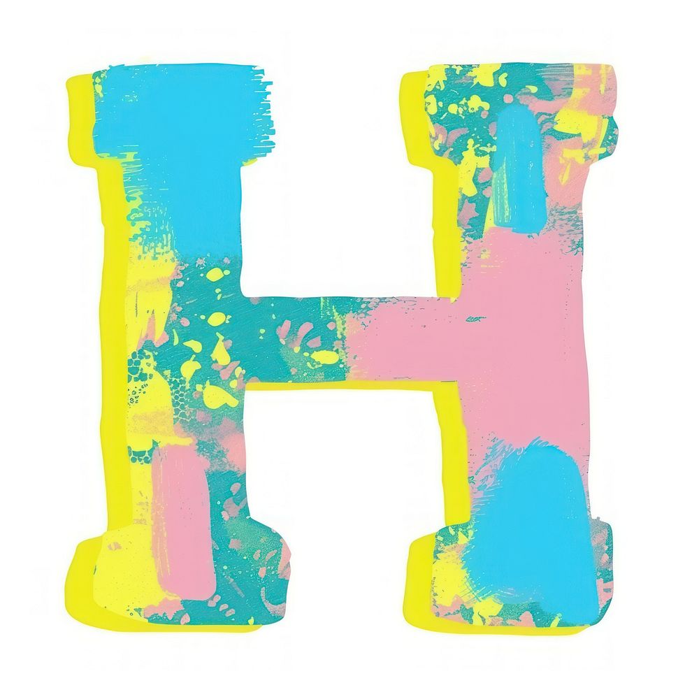 Cute letter H text number | Premium Photo Illustration - rawpixel