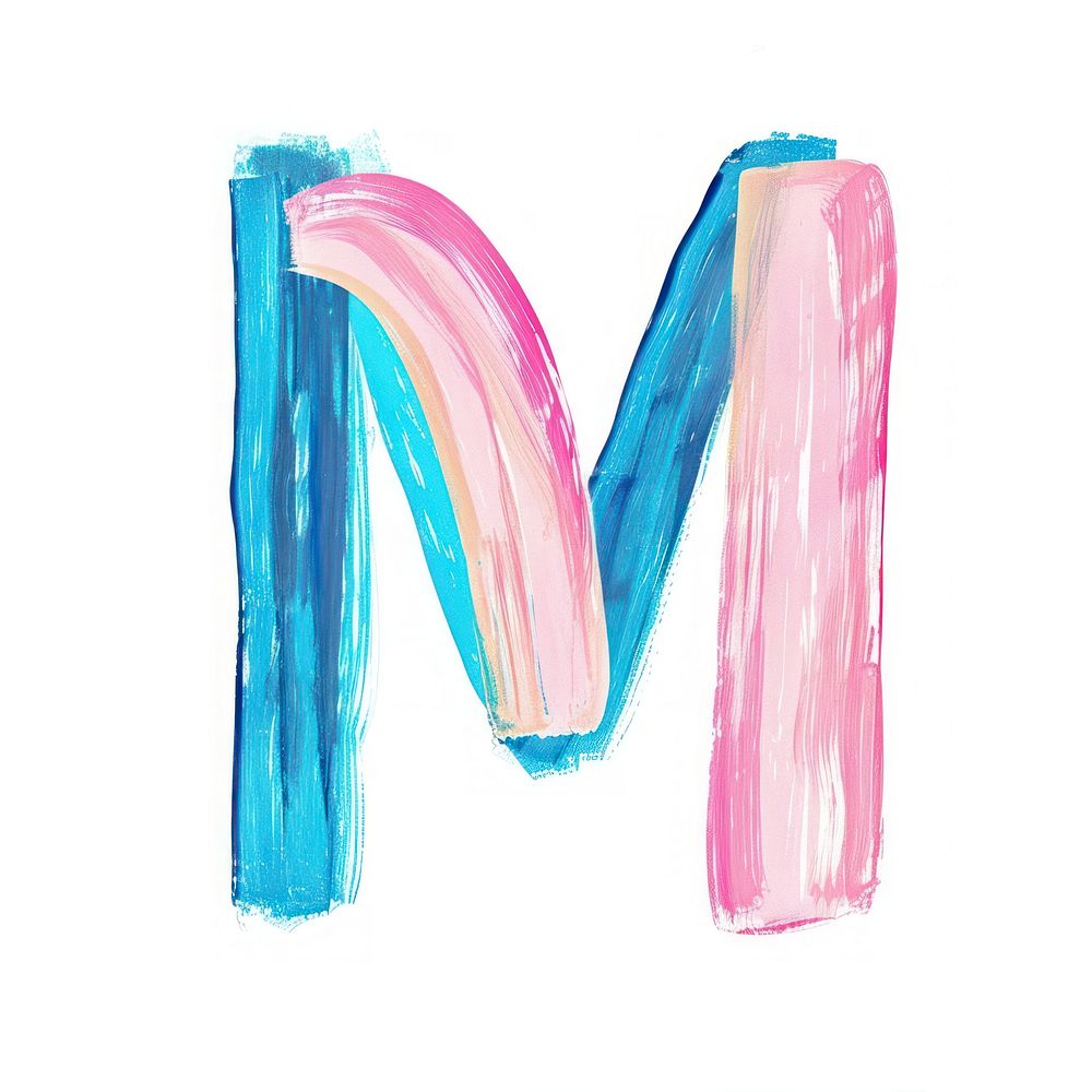 Cute letter M text brush | Premium Photo Illustration - rawpixel