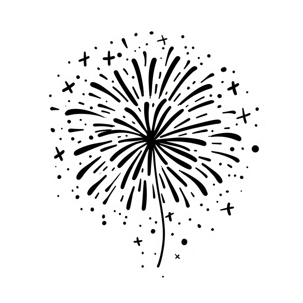 Firework fireworks drawing sketch. | Free Photo Illustration - rawpixel