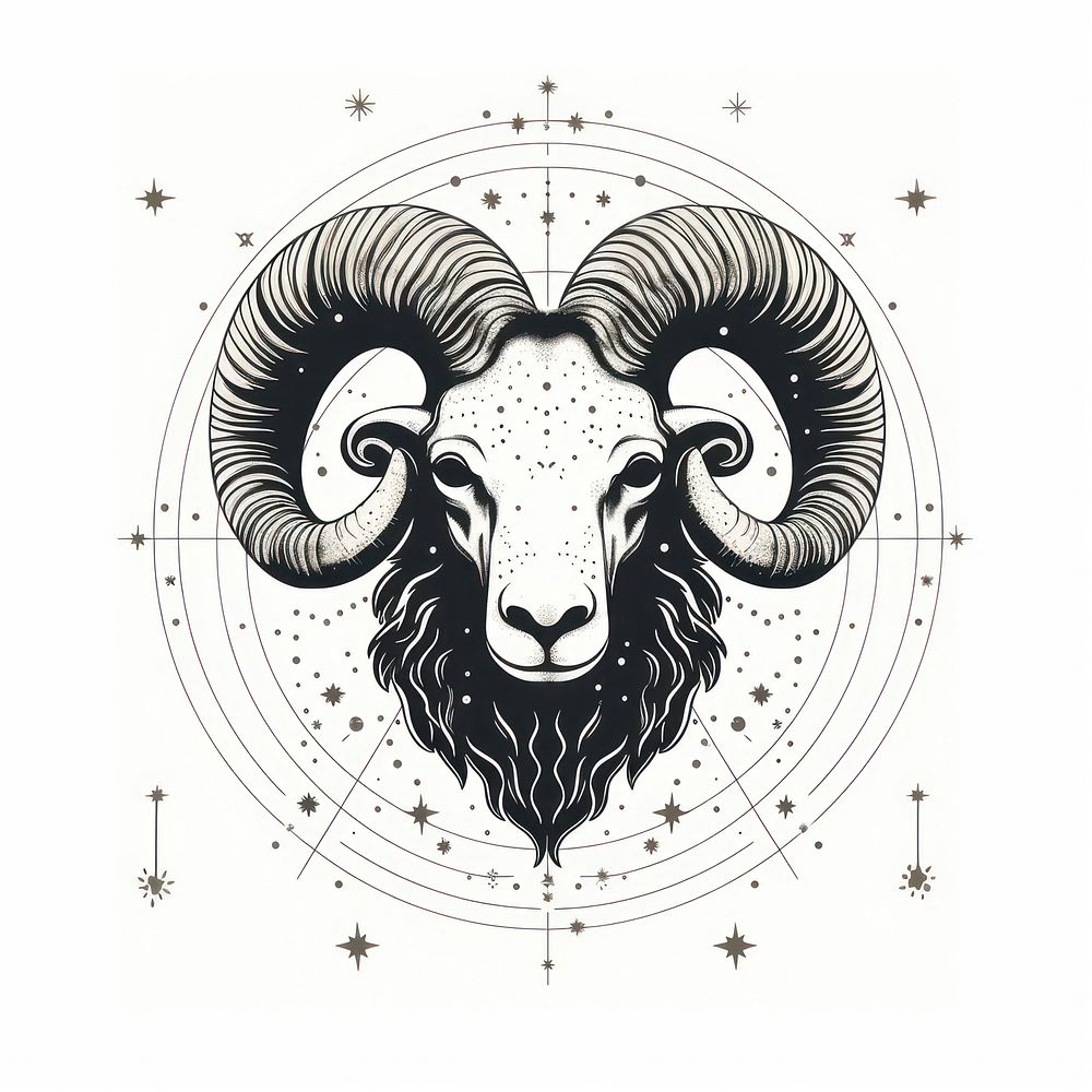 Aries zodiac sign drawing animal | Premium Photo Illustration - rawpixel