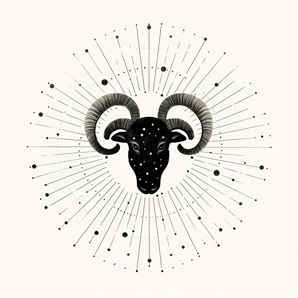 Aries constellation drawing livestock animal. | Free Photo Illustration ...