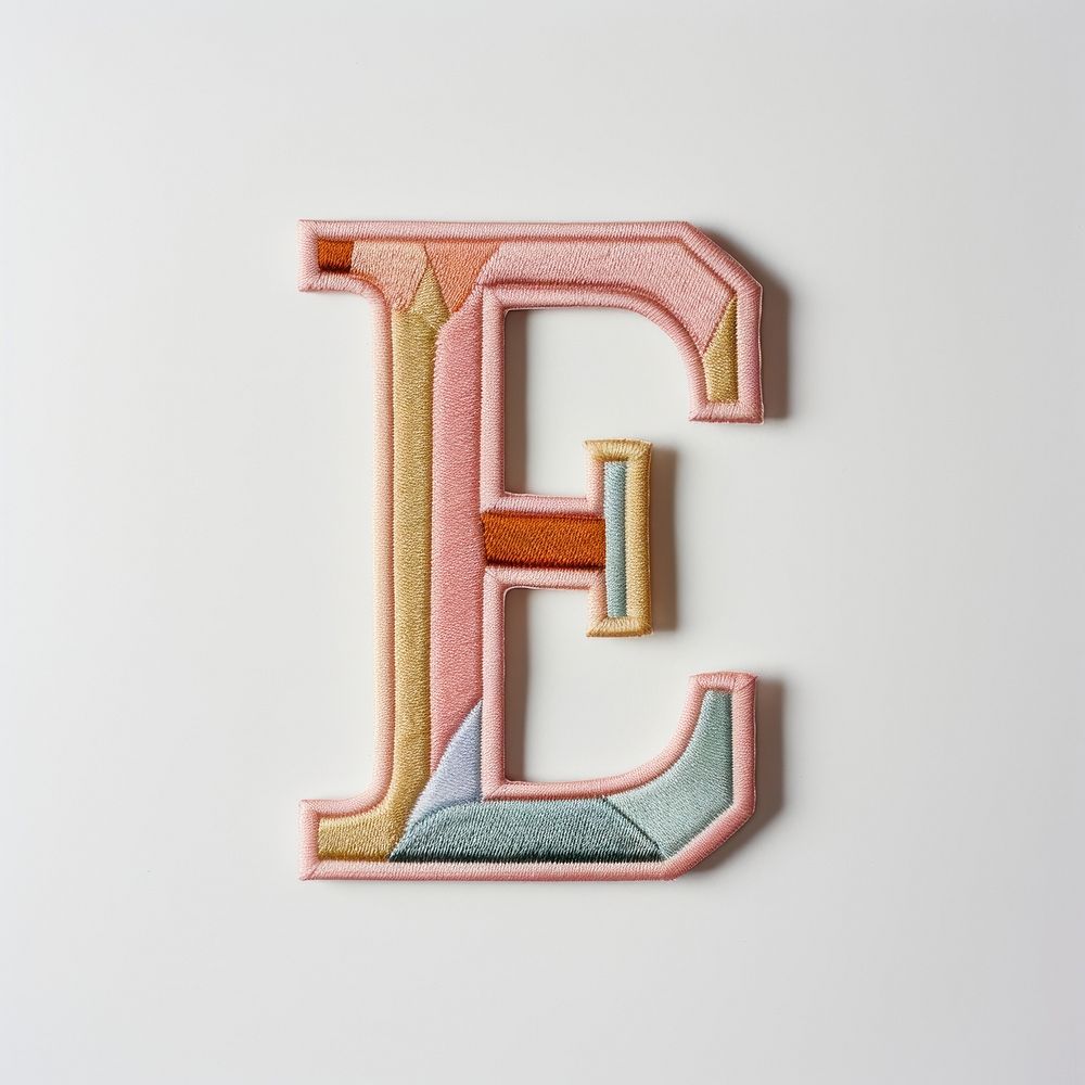 Patch letter E white background | Free Photo - rawpixel