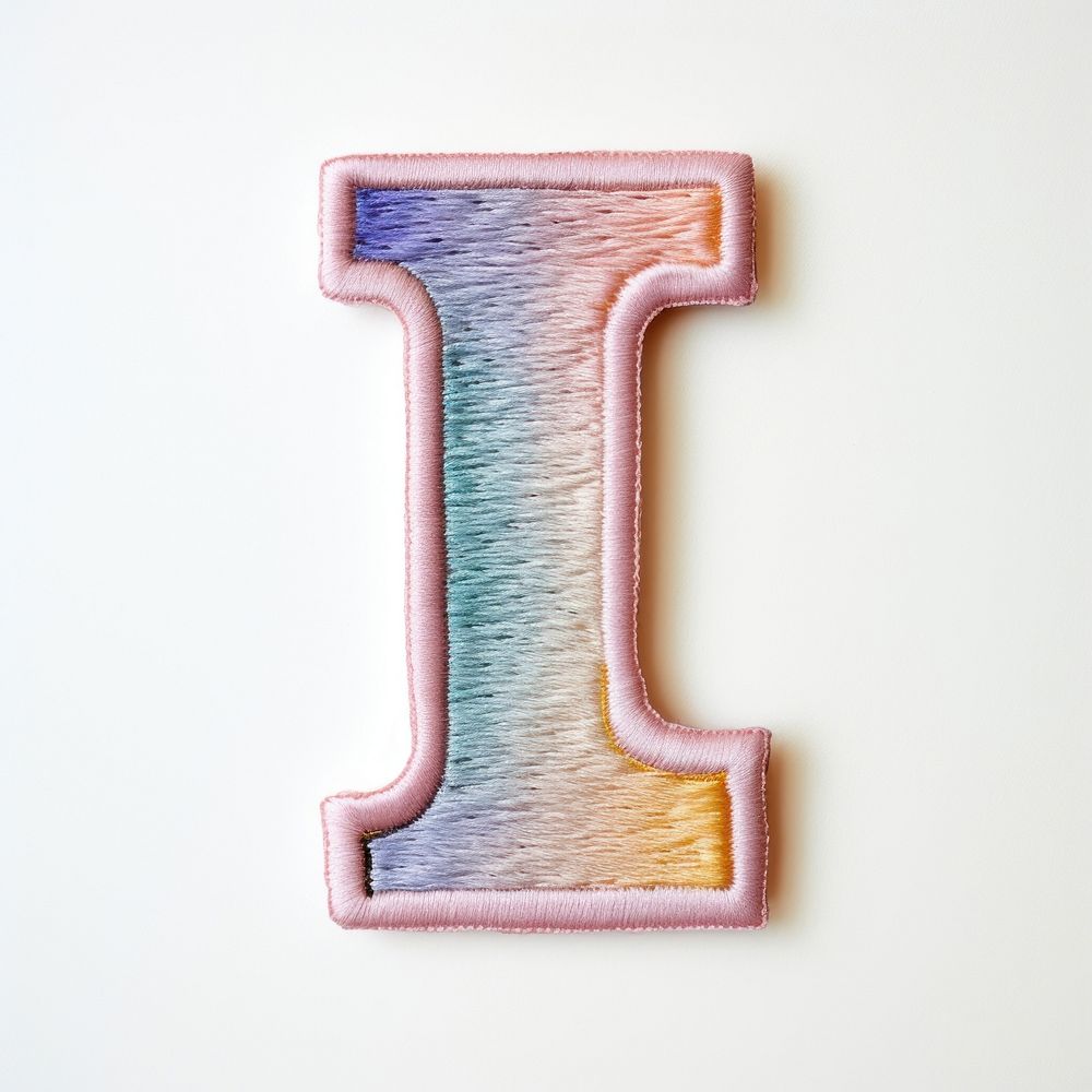 Patch letter I white background | Premium Photo - rawpixel