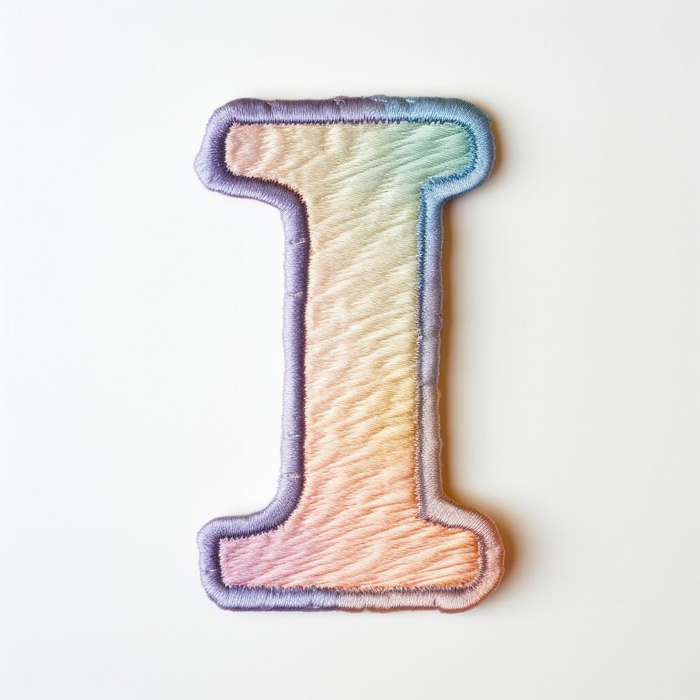 Patch letter I white background | Premium Photo - rawpixel