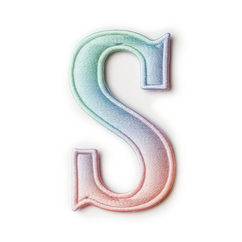 Patch letter S white background | Premium Photo - rawpixel