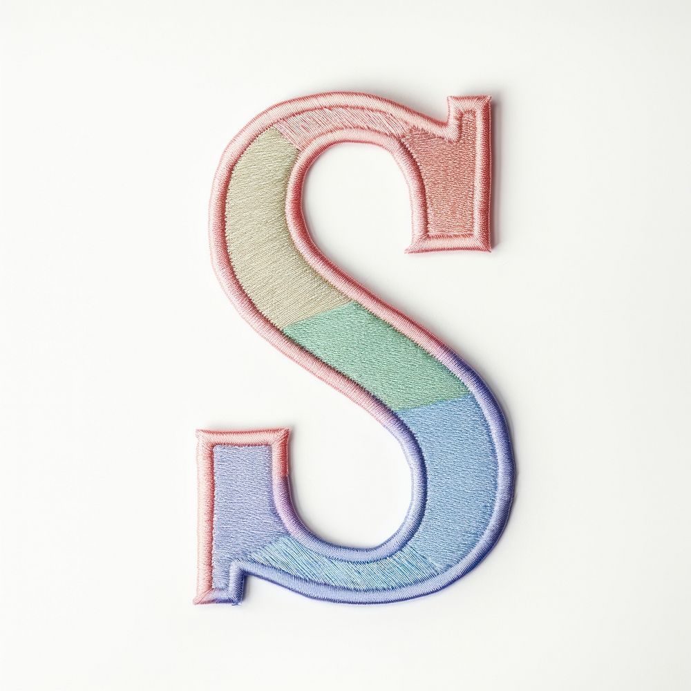 Patch letter S white background | Premium Photo - rawpixel