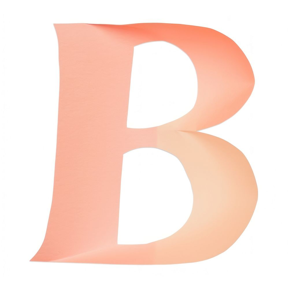 Letter B cut paper text | Premium Photo - rawpixel