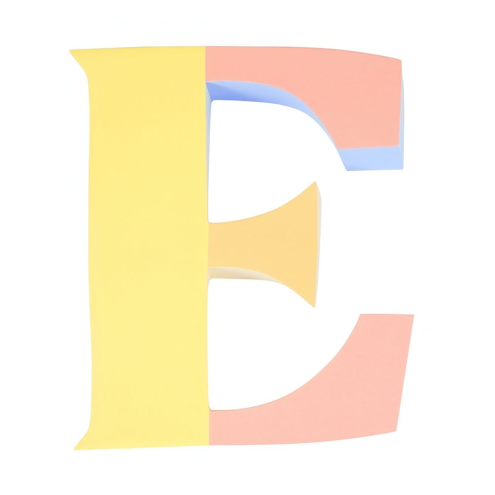 Letter E cut paper text | Premium Photo - rawpixel