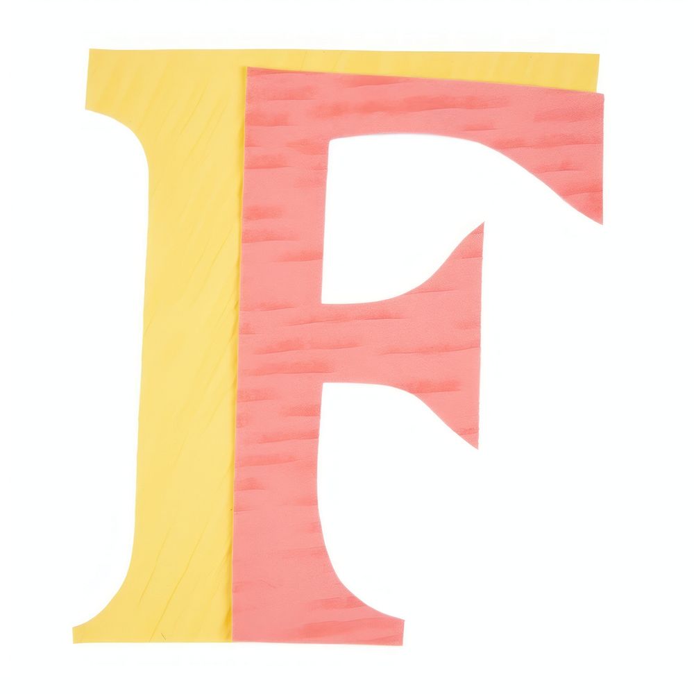Letter F cut paper text | Premium Photo - rawpixel