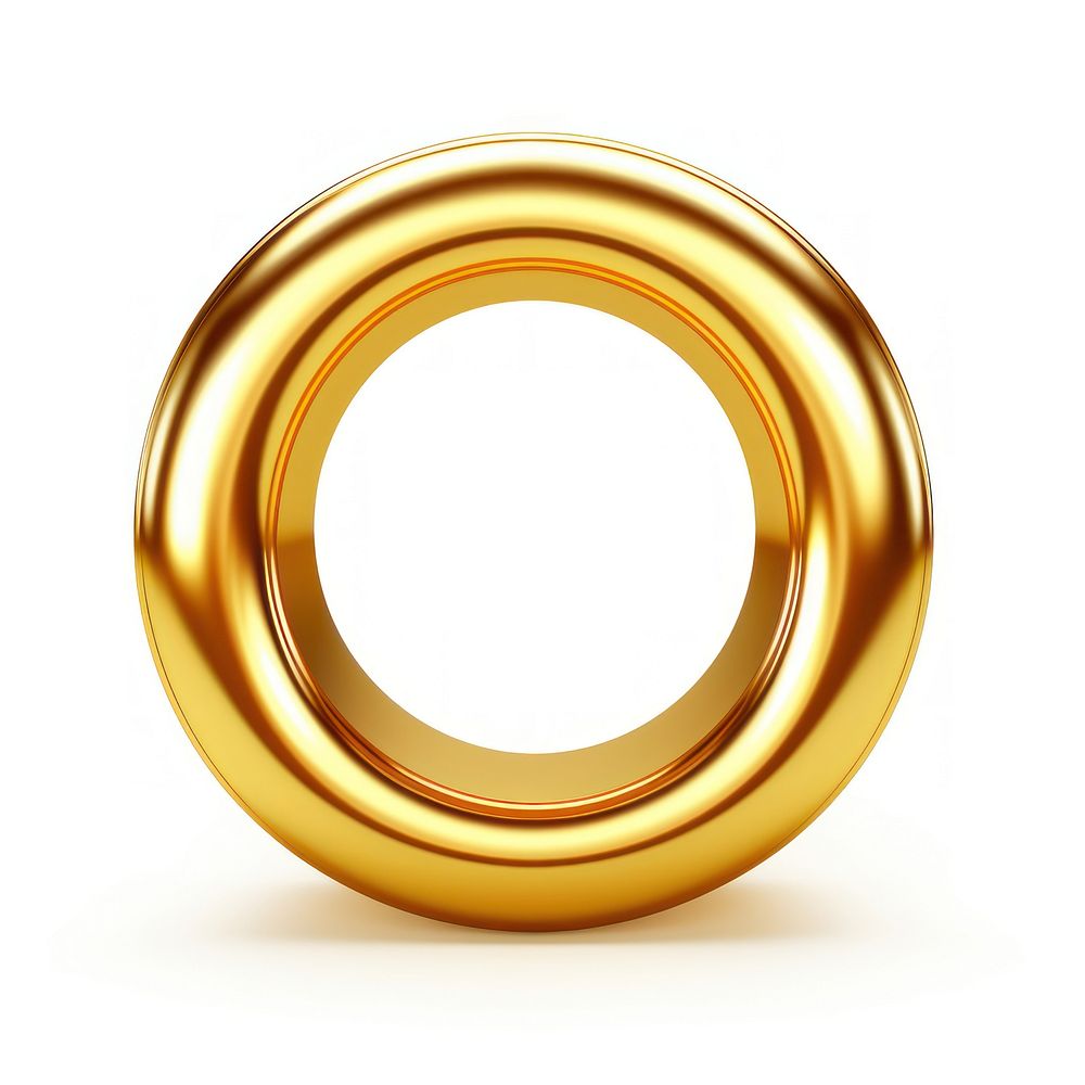 Letter O gold jewelry shiny. | Free Photo Illustration - rawpixel