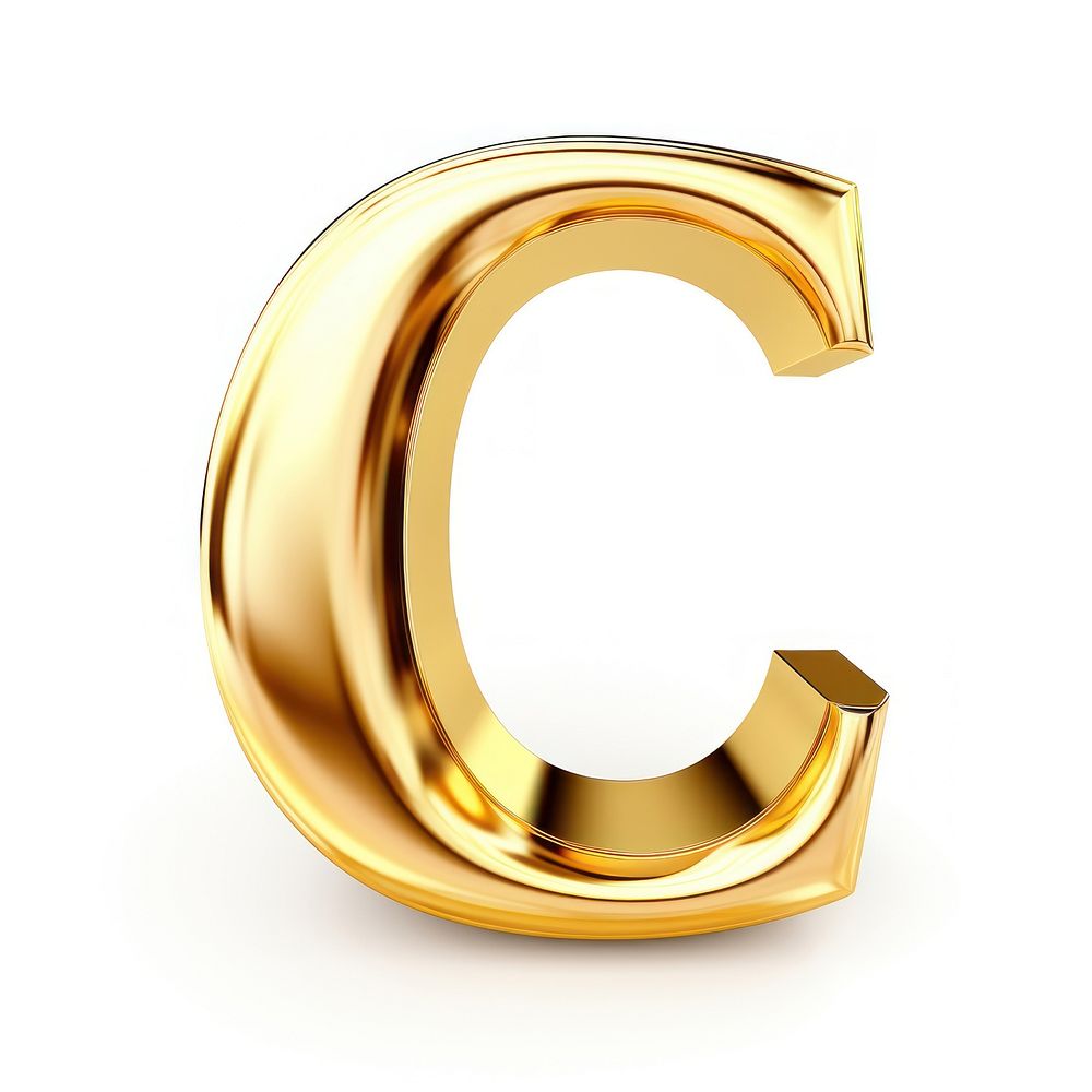 Letter C shiny font gold | Free Photo Illustration - rawpixel