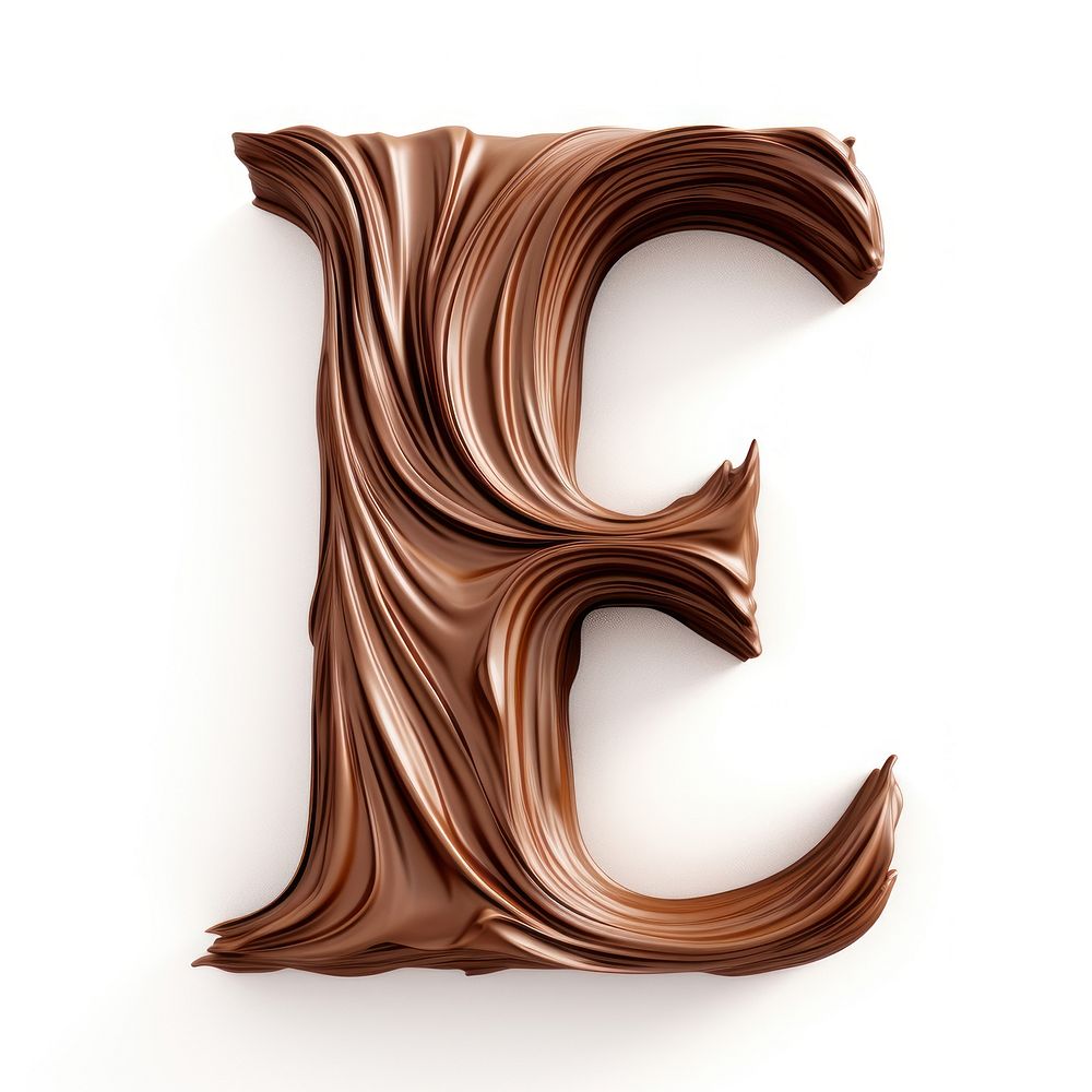 Letter E chocolate brown font. | Premium Photo Illustration - rawpixel