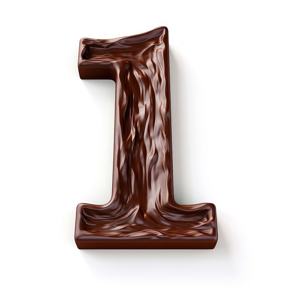 Number 1 chocolate dessert brown. | Free Photo Illustration - rawpixel