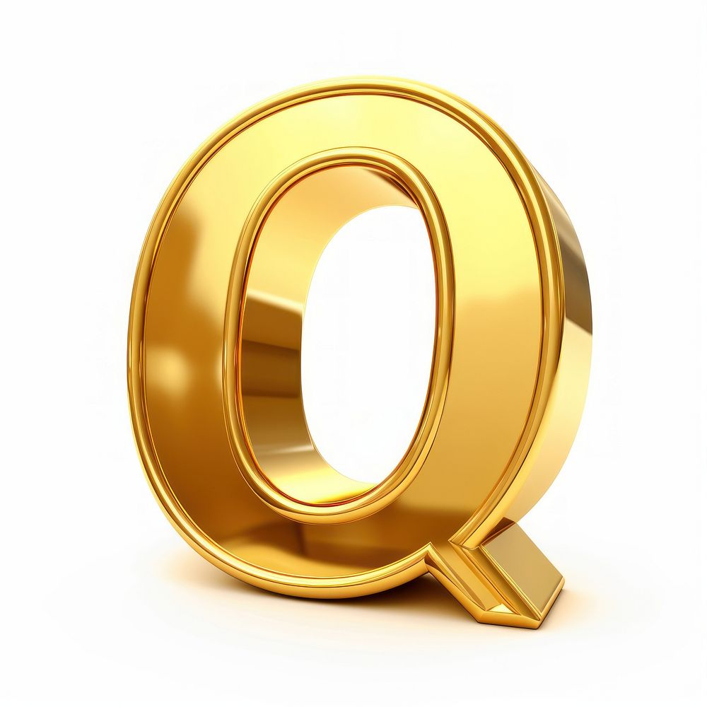 Letter Q gold font text. | Free Photo Illustration - rawpixel