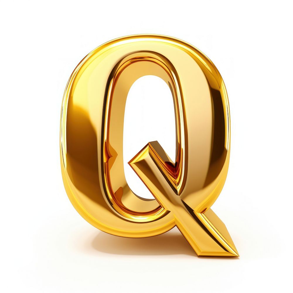 Letter Q gold number font. | Free Photo Illustration - rawpixel