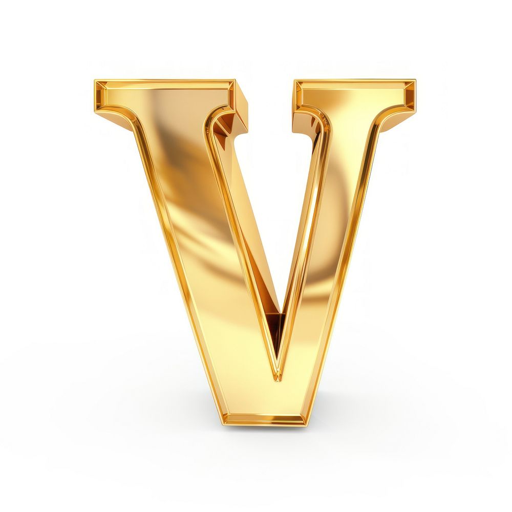 Letter V gold font text | Free Photo Illustration - rawpixel