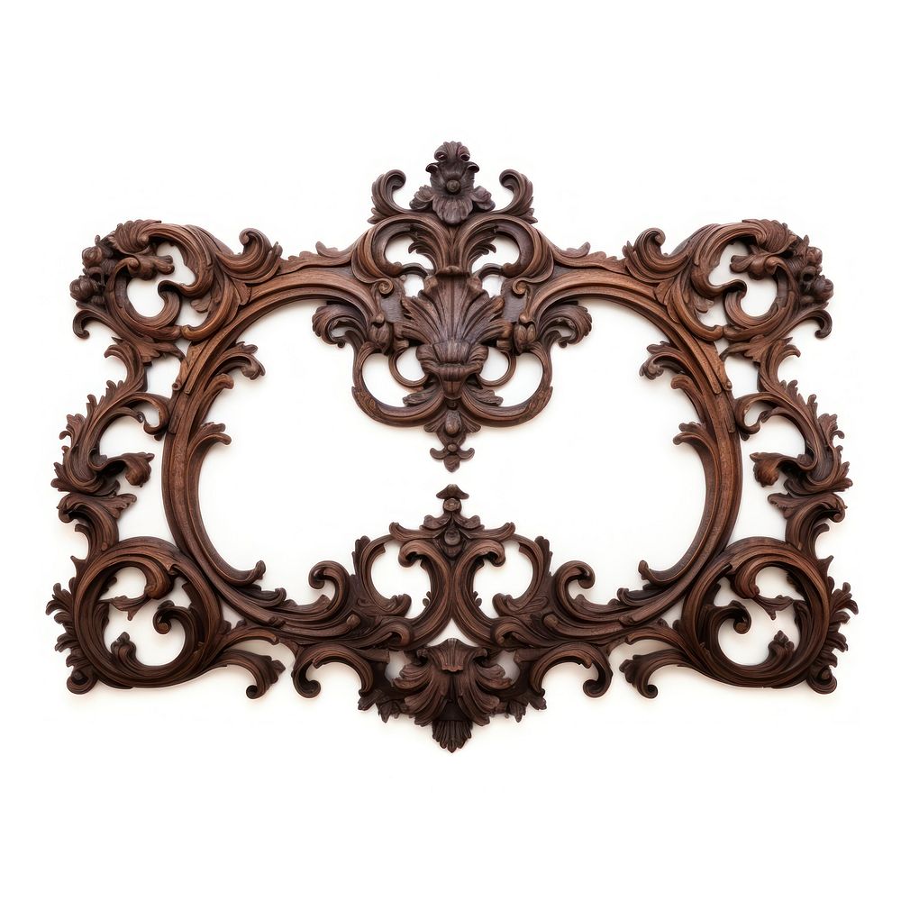 Baroque oak wood texture frame | Premium Photo - rawpixel