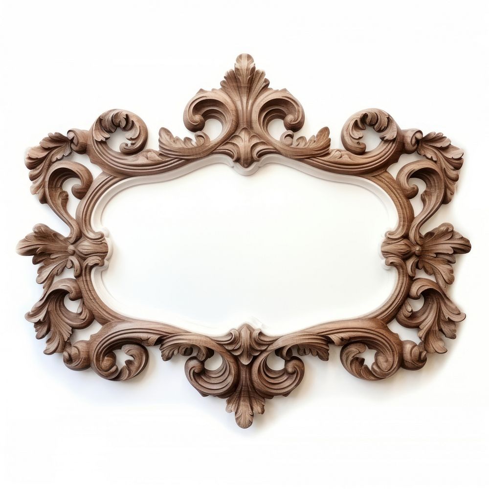 Baroque oak wood texture frame | Free Photo - rawpixel