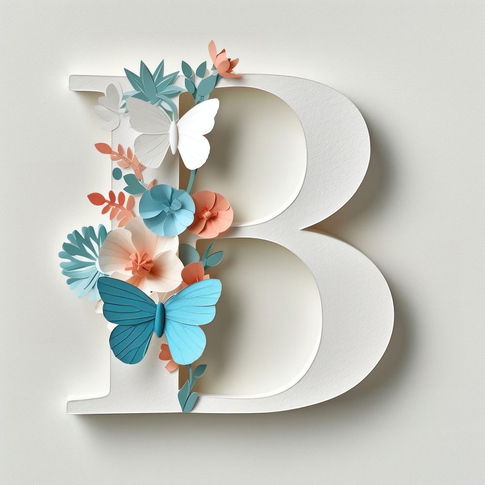 Letter B font flower plant | Free Photo - rawpixel