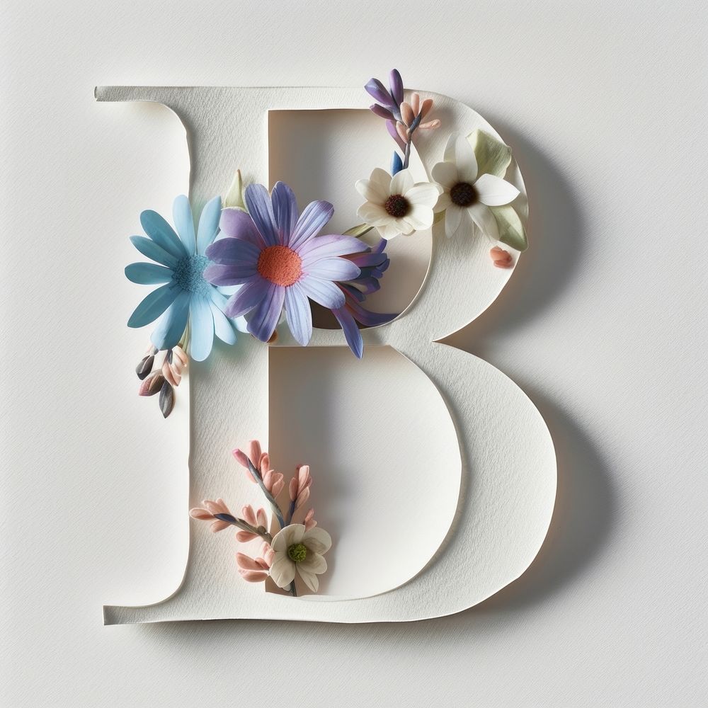 Letter B font flower plant | Free Photo - rawpixel