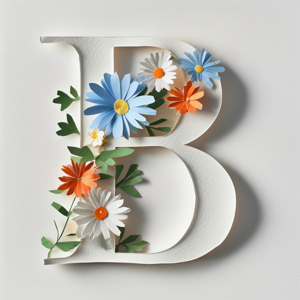 Letter B font flower alphabet | Free Photo - rawpixel