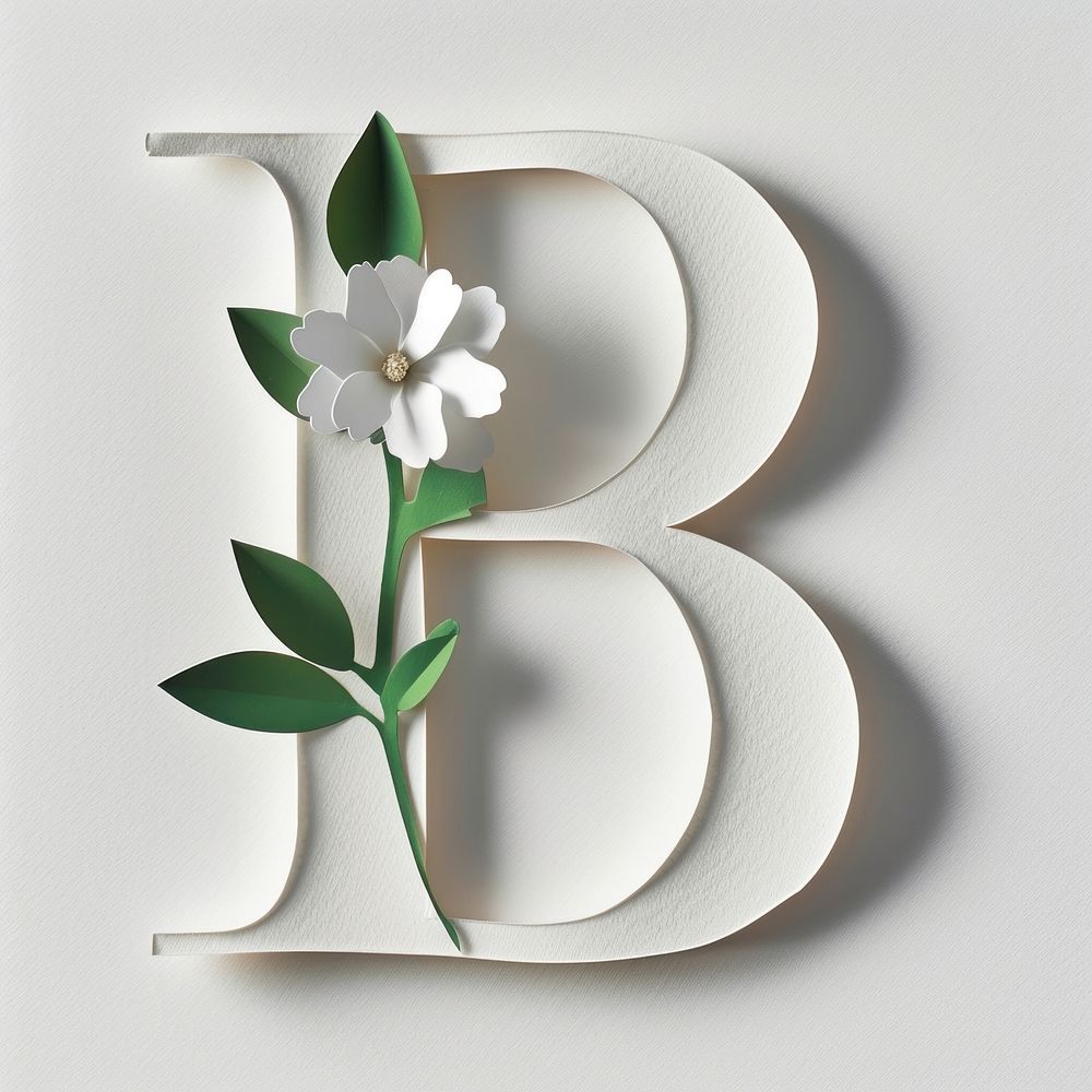 Letter B font flower plant | Free Photo - rawpixel