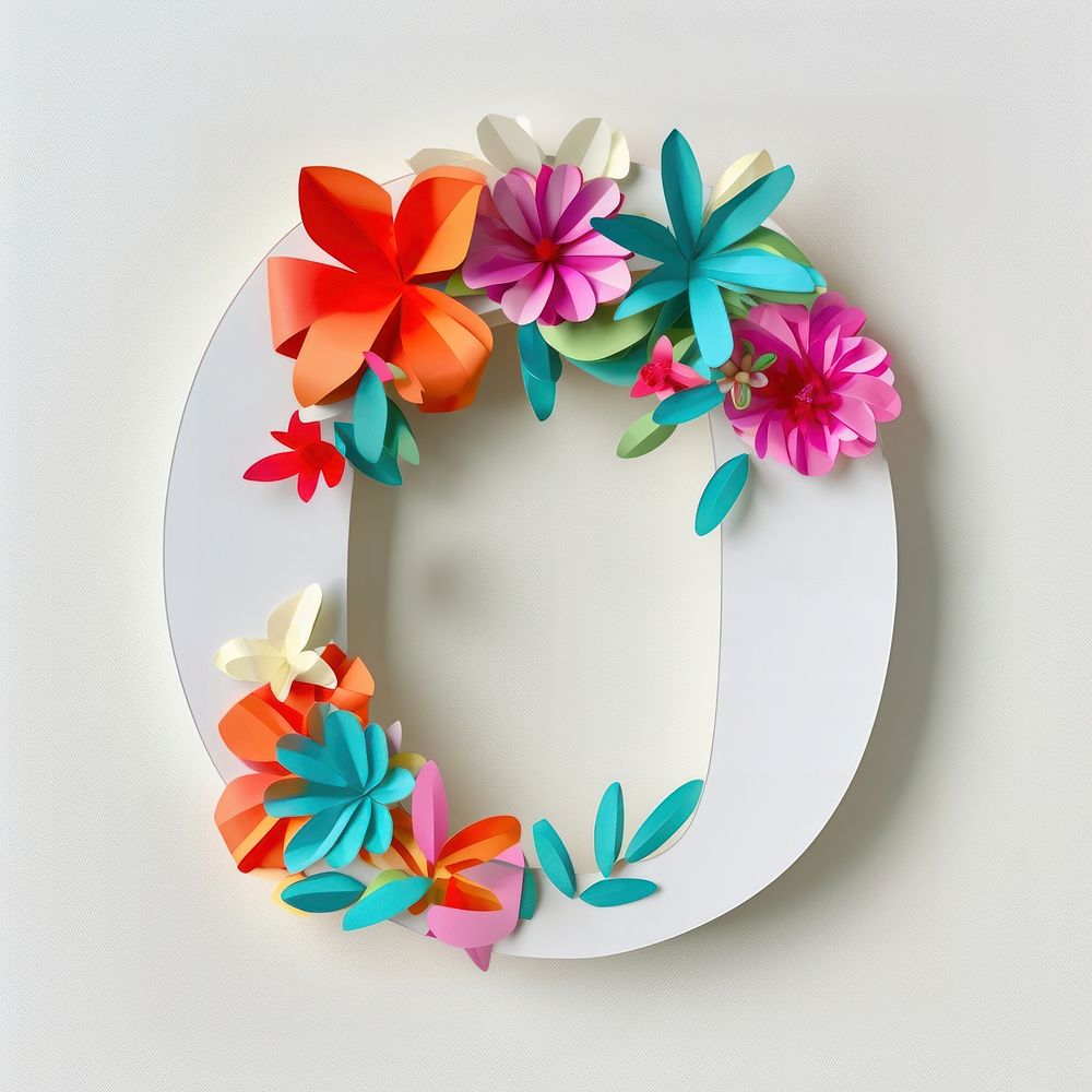 Letter Number 0 font flower | Free Photo - rawpixel