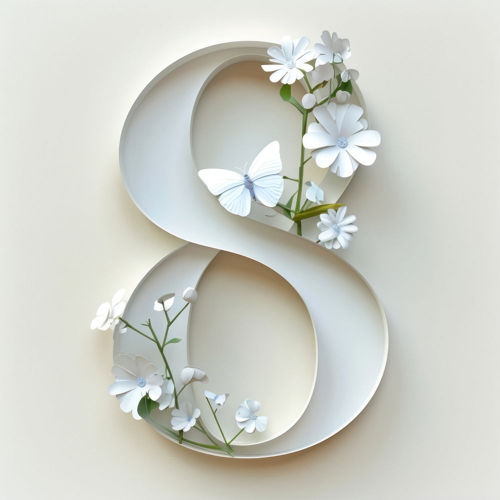 Letter Number 8 font flower | Free Photo - rawpixel