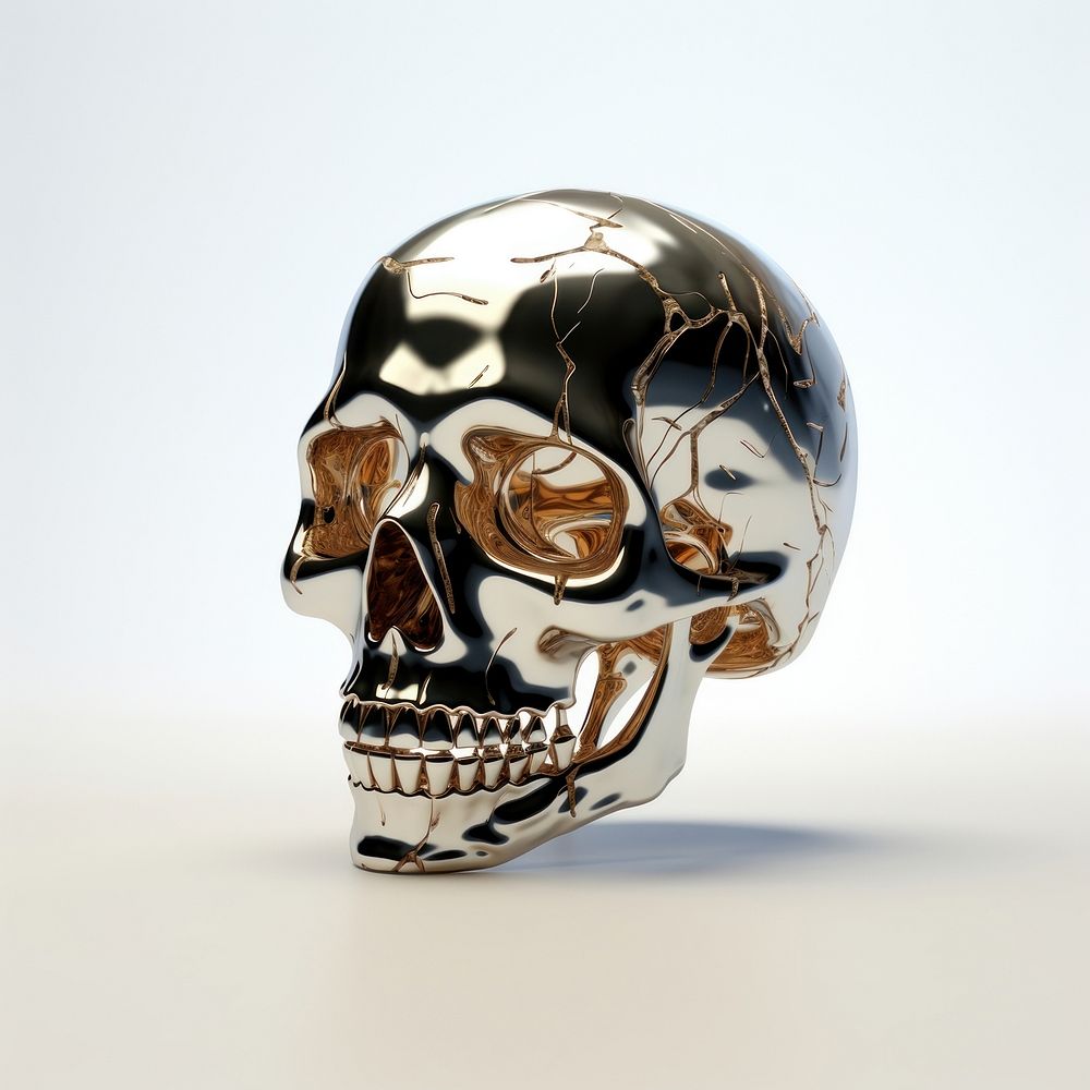 3d render skull surreal abstract | Free Photo Illustration - rawpixel