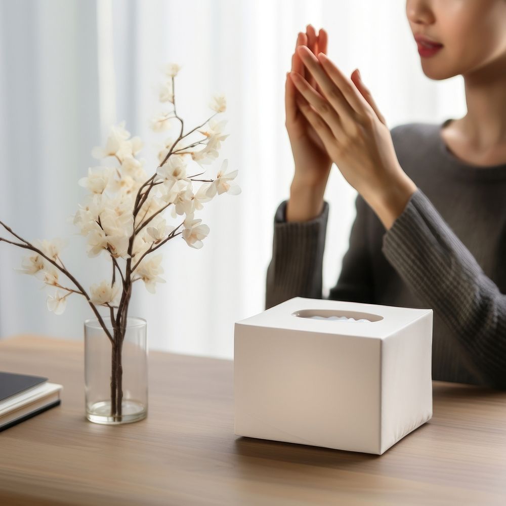 Tissue box packaging adult woman | Premium Photo - rawpixel