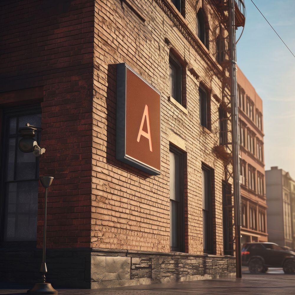 Sign building brick architecture. | Free Photo - rawpixel