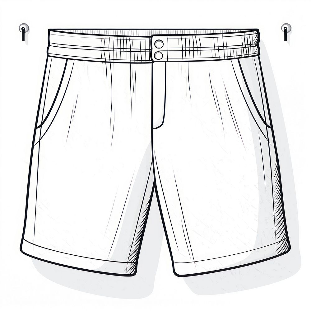 Shorts sketch drawing line. | Free Photo Illustration - rawpixel