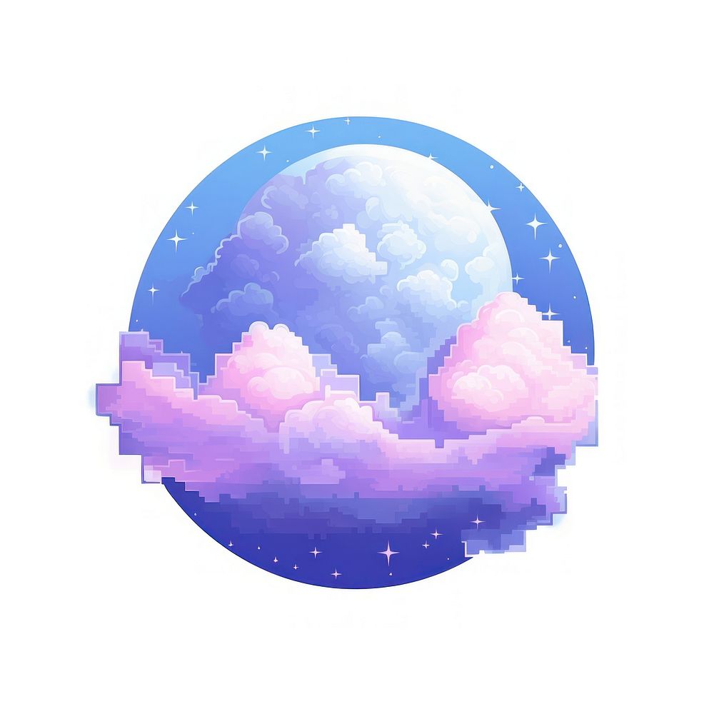 Full moon pixel astronomy nature | Premium Photo Illustration - rawpixel