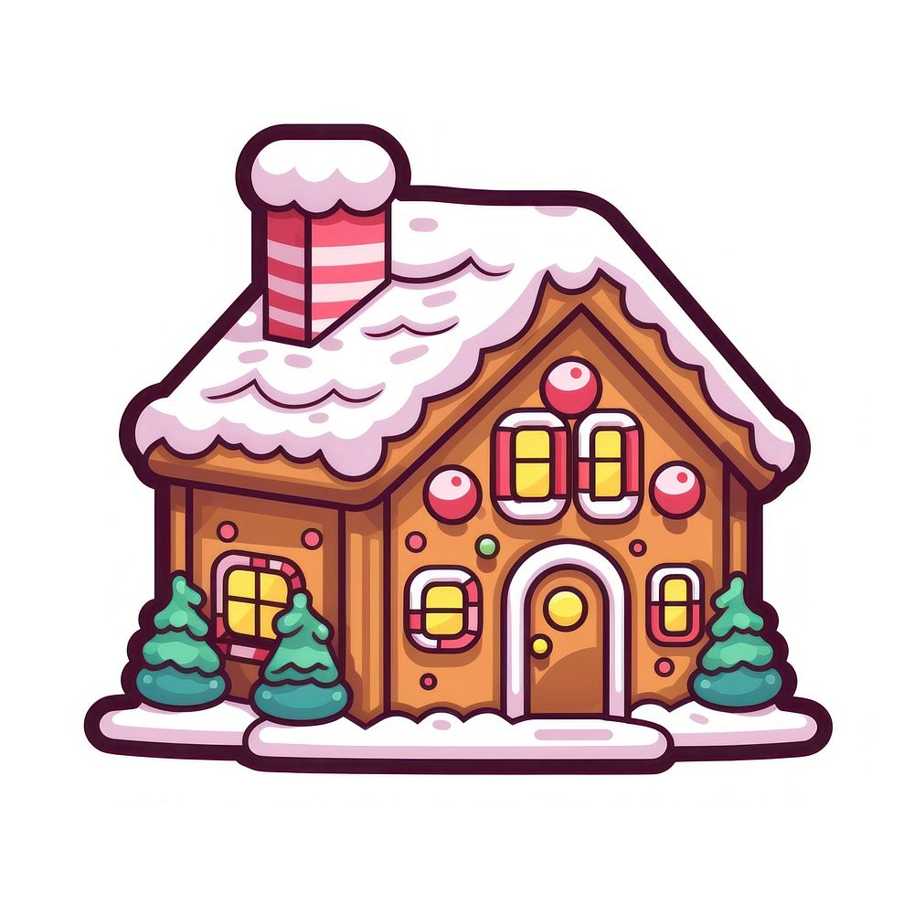 Gingerbread house pixel confectionery architecture | Free Photo ...