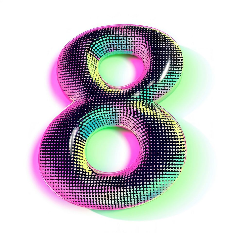 Gradient blurry number 8 purple | Free Photo Illustration - rawpixel