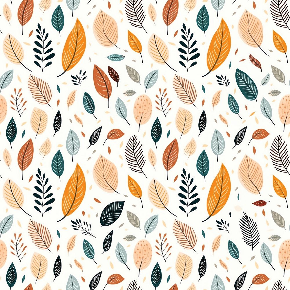 Fall leaves pattern plant leaf. | Premium Photo Illustration - rawpixel