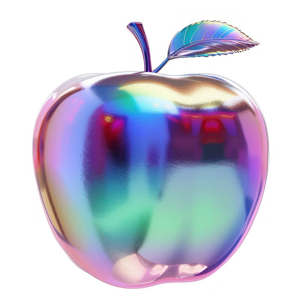Metallic apple fruit plant food. | Premium Photo Illustration - rawpixel